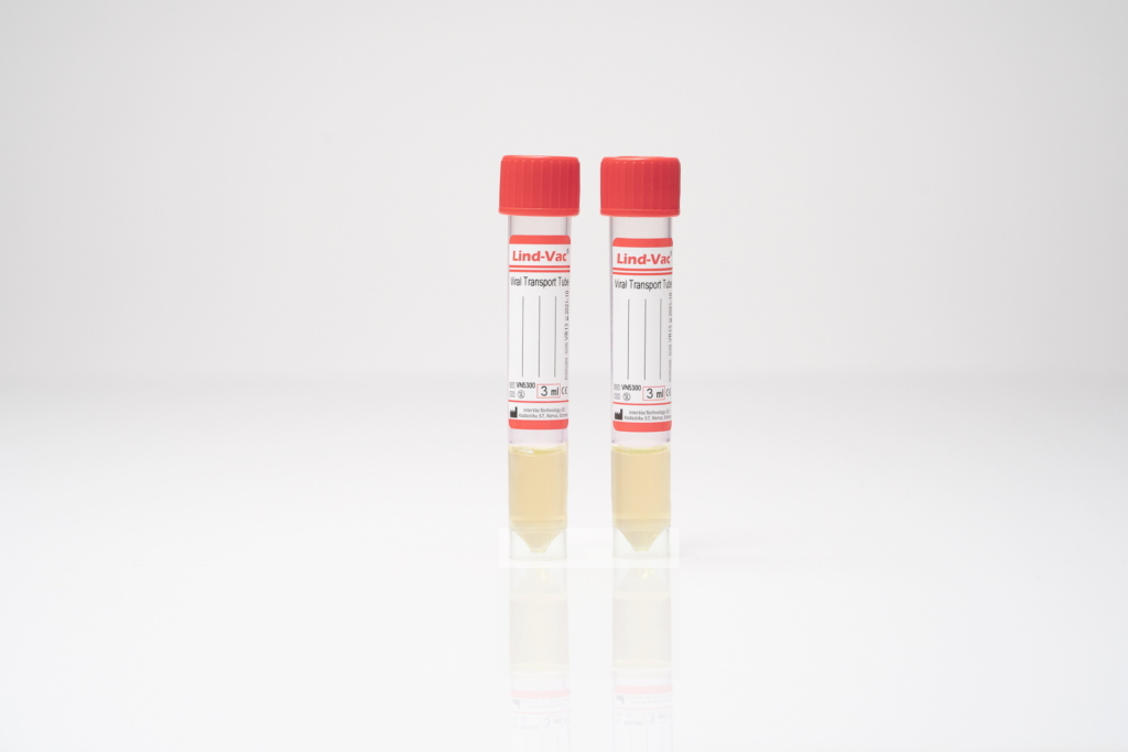 Viral transport tube with inactivated transport medium – InterVacTechnology